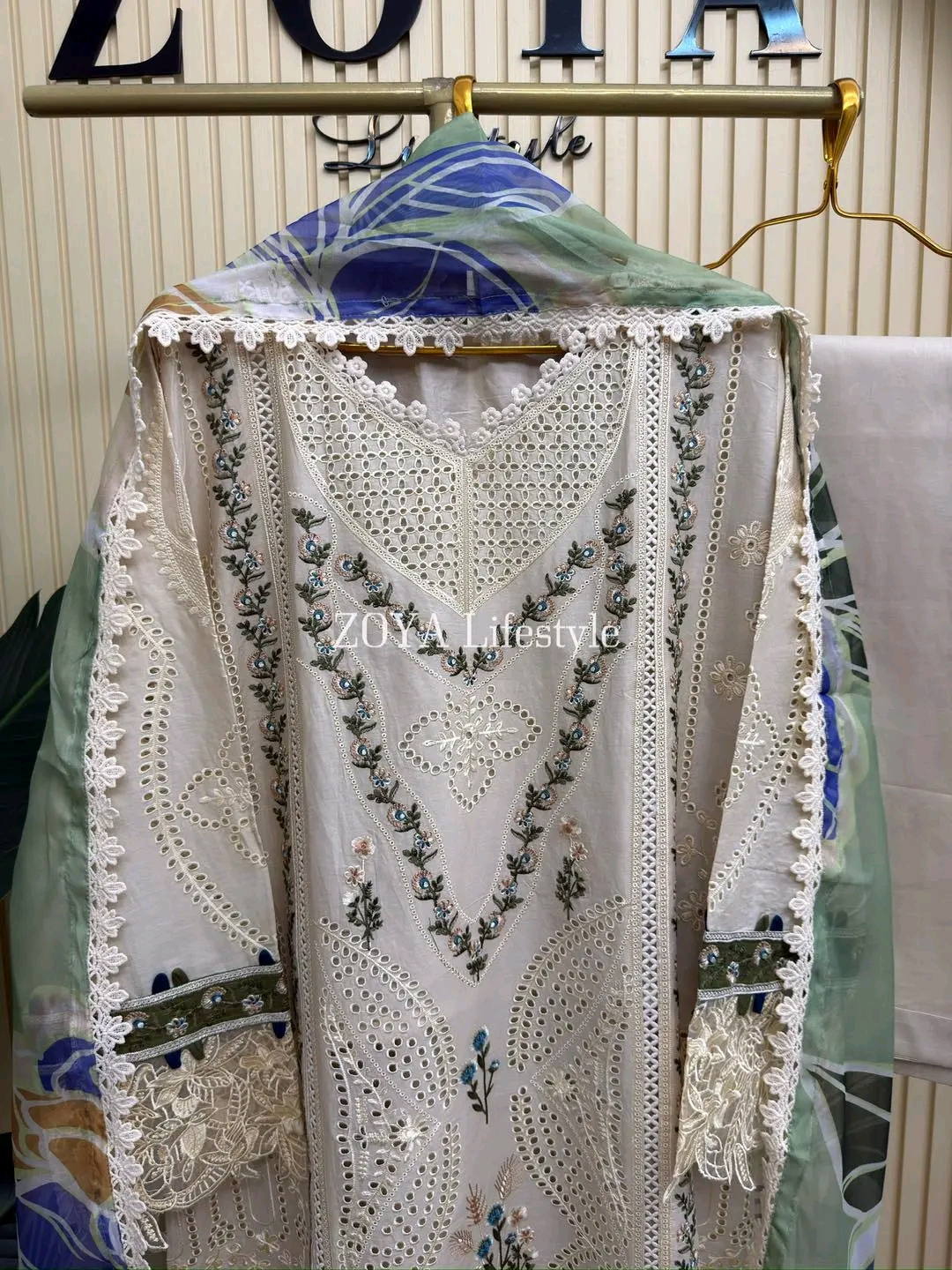 Pakistani inspired Stitched 3 piece kamiz Set – ZOYA Lifestyle