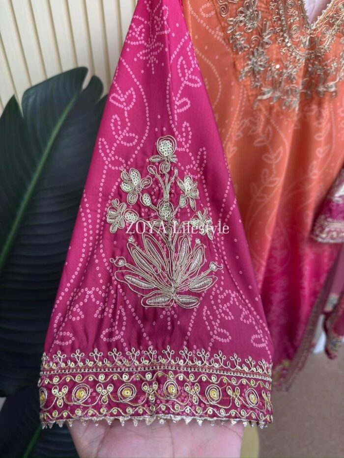 ETHNC inspired Stitched 3 piece kamiz Set – ZOYA Lifestyle