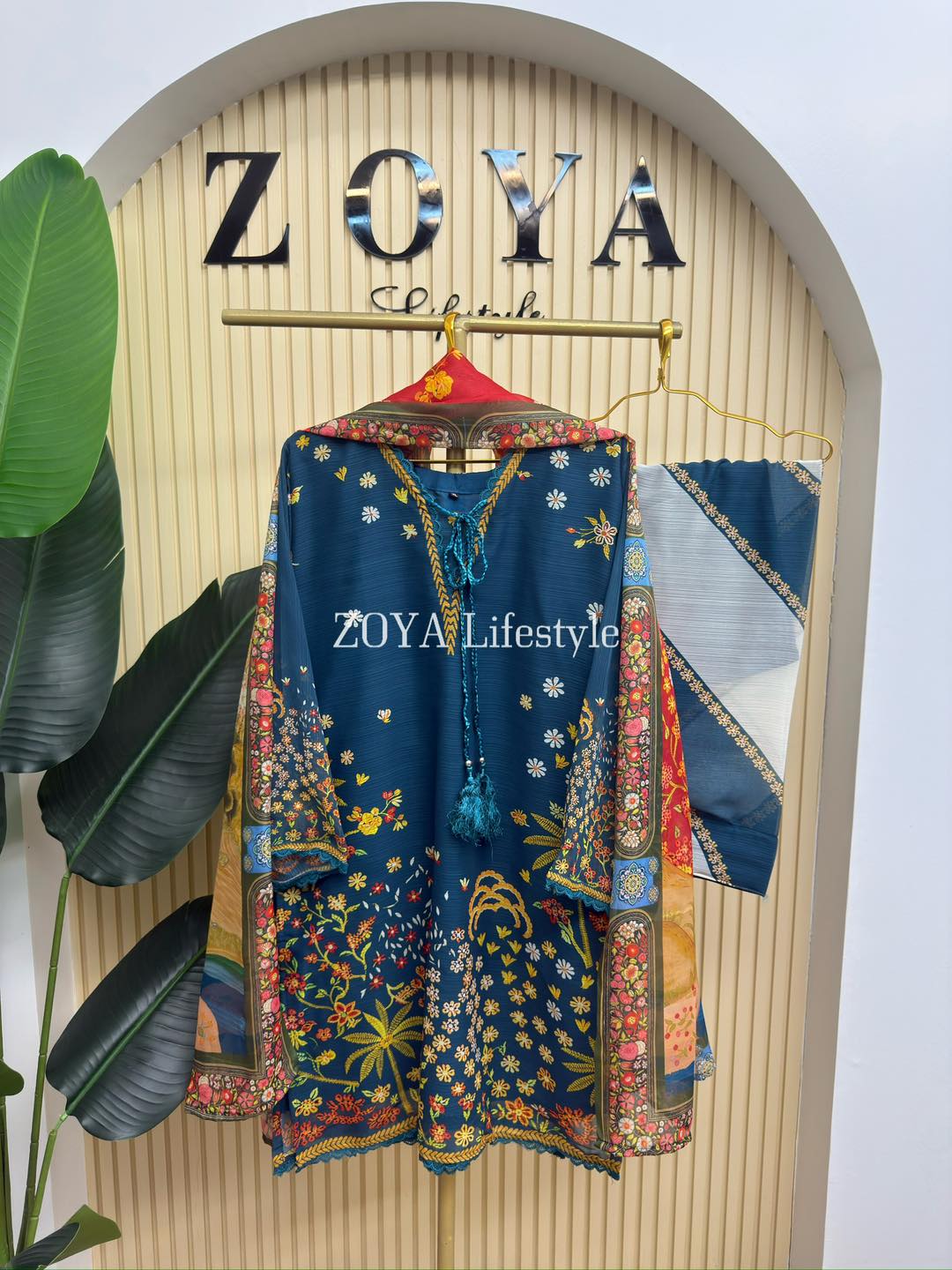 Pakistani inspired 3 piece farshi kamiz Set – ZOYA Lifestyle