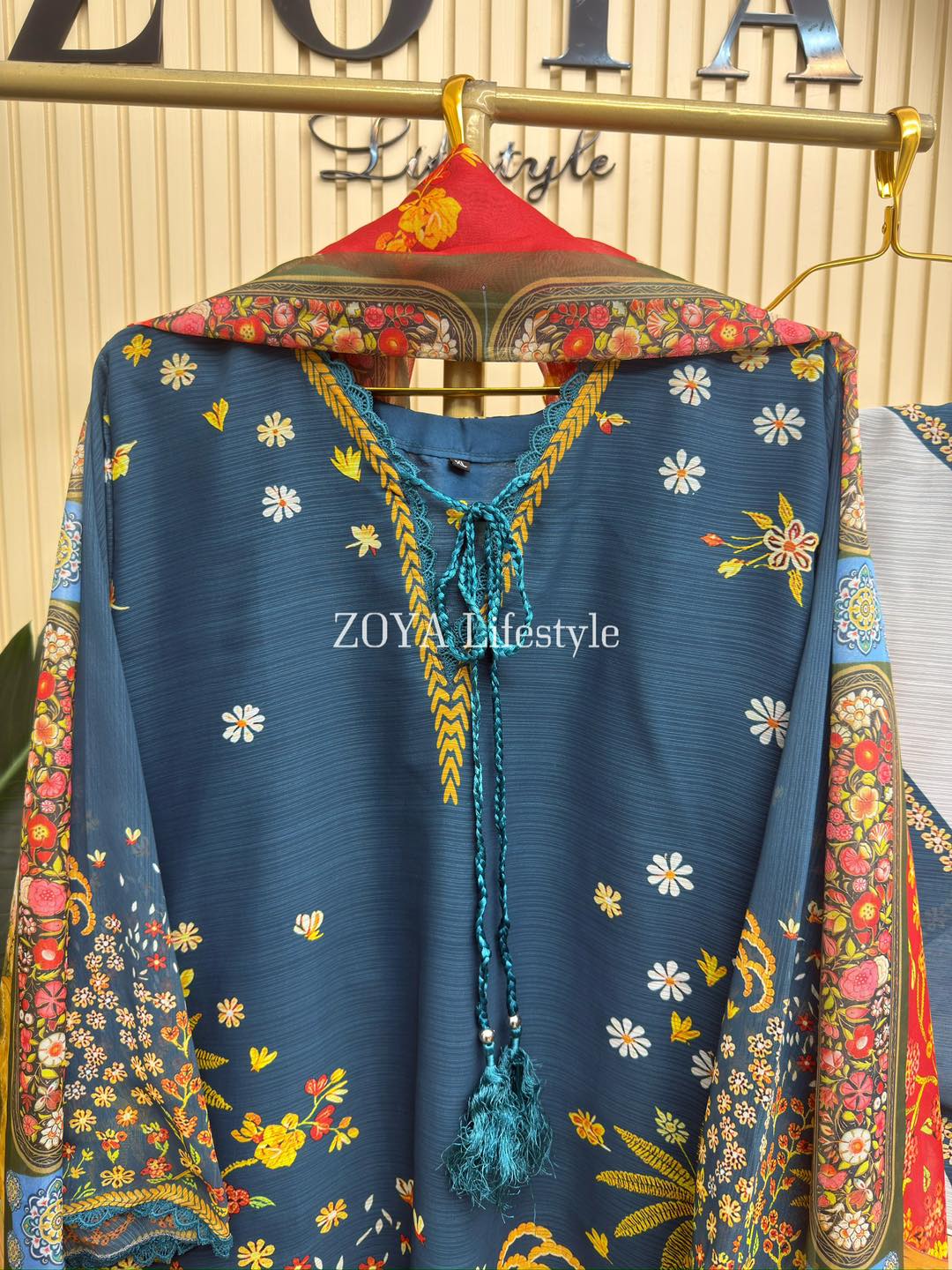 Pakistani inspired 3 piece farshi kamiz Set – ZOYA Lifestyle