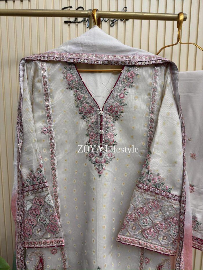 Ethnc inspired stitched 3 piece kamiz set – ZOYA Lifestyle
